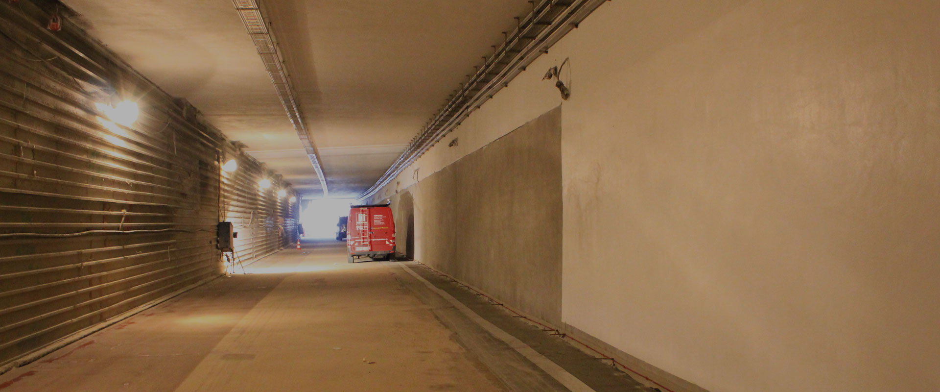 Structural fire protection in a motorway tunnel - MC-Bauchemie